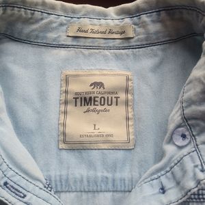 Timeout | Tops | Timeout Denim Shirt Front Pockets L | Poshmark